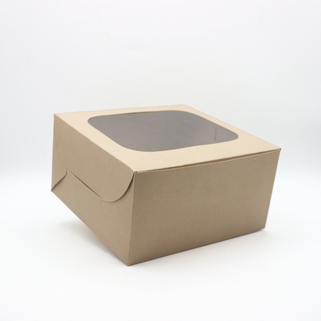Kraft Cardboard Box with Window | FOBBOX